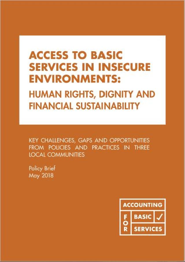 Access To Basic Services in Insecure Environments: Human Rights ...